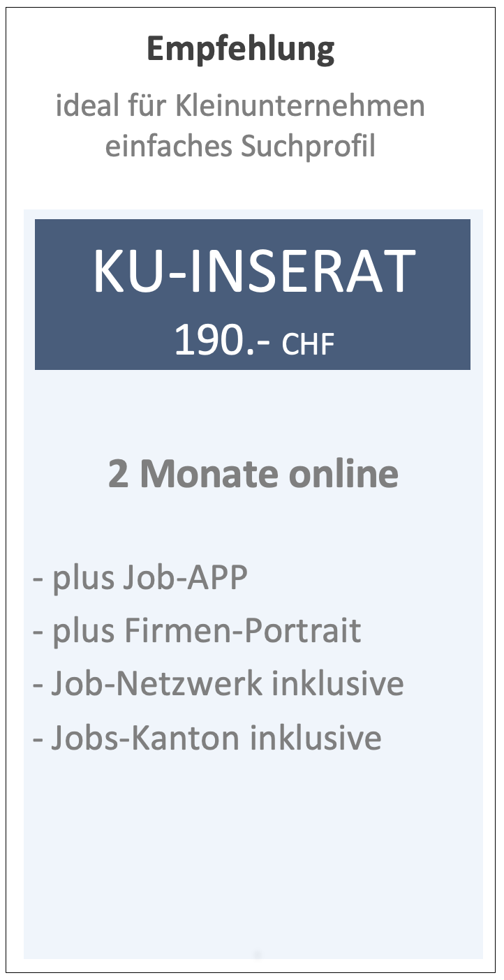 Familien- und Klein-Unternehmen Stellen inserieren | Original ...
